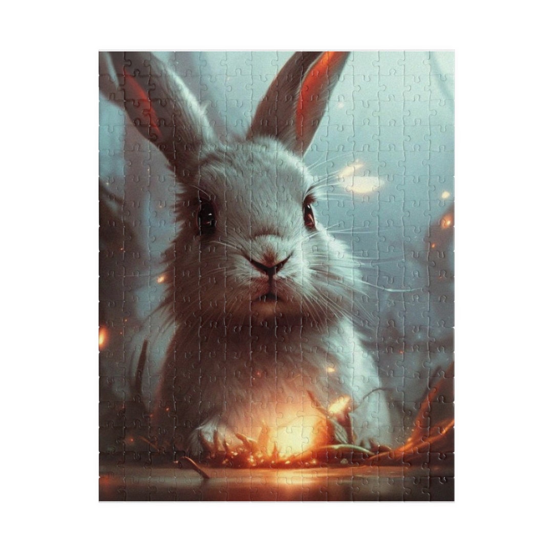 Rabbit Puzzle, Animal Puzzle, Rabbit Jigsaw Puzzle, Bunny Puzzle ...