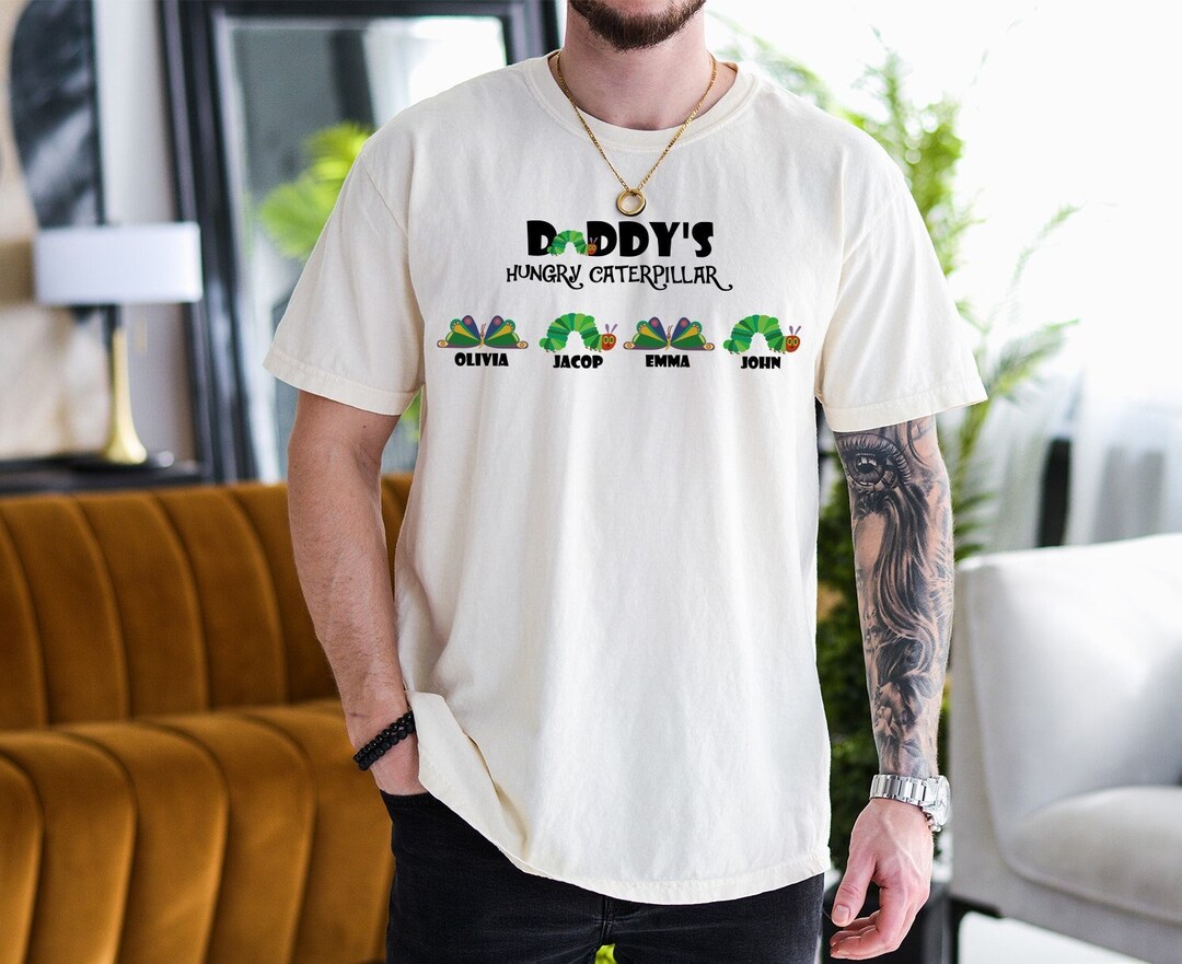 The Very Hungry Caterpillar Daddy and Kids Shirts, Dad Shirt With Kids ...
