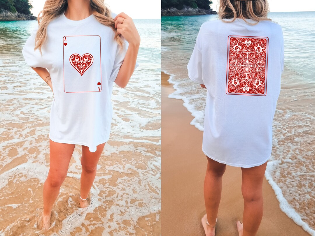 Playing Cards Ace of Hearts Shirt and Sweatshirt - Etsy