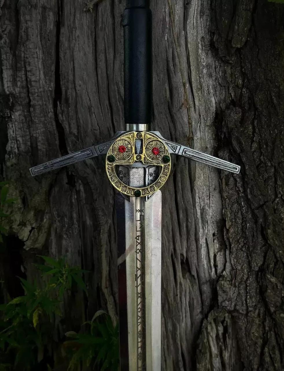 Black Witcher Sword With Scabbard, Geralt of Rivia Sword, the Witcher ...