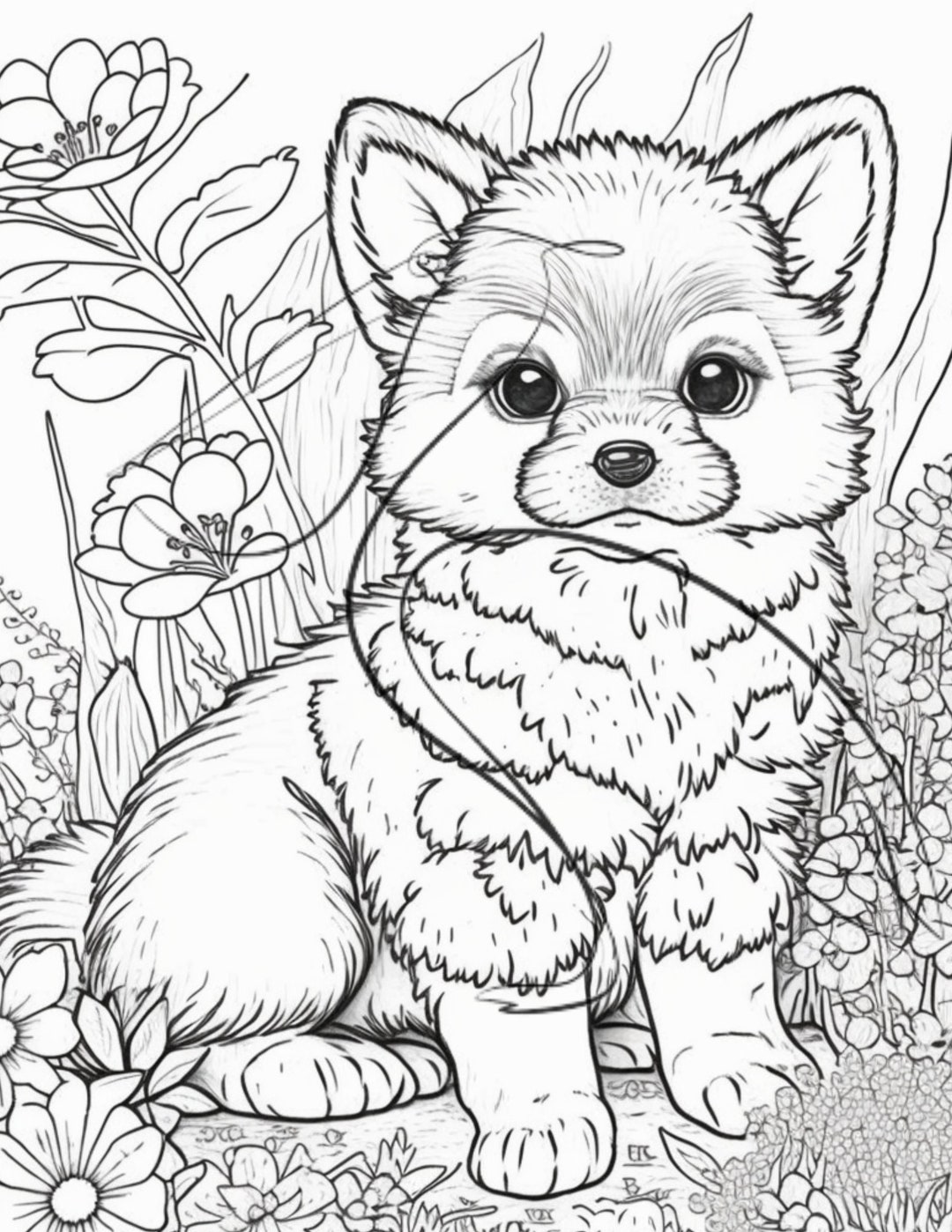 Adorable Animal Coloring Pages: A Collection of Delightful Designs for ...