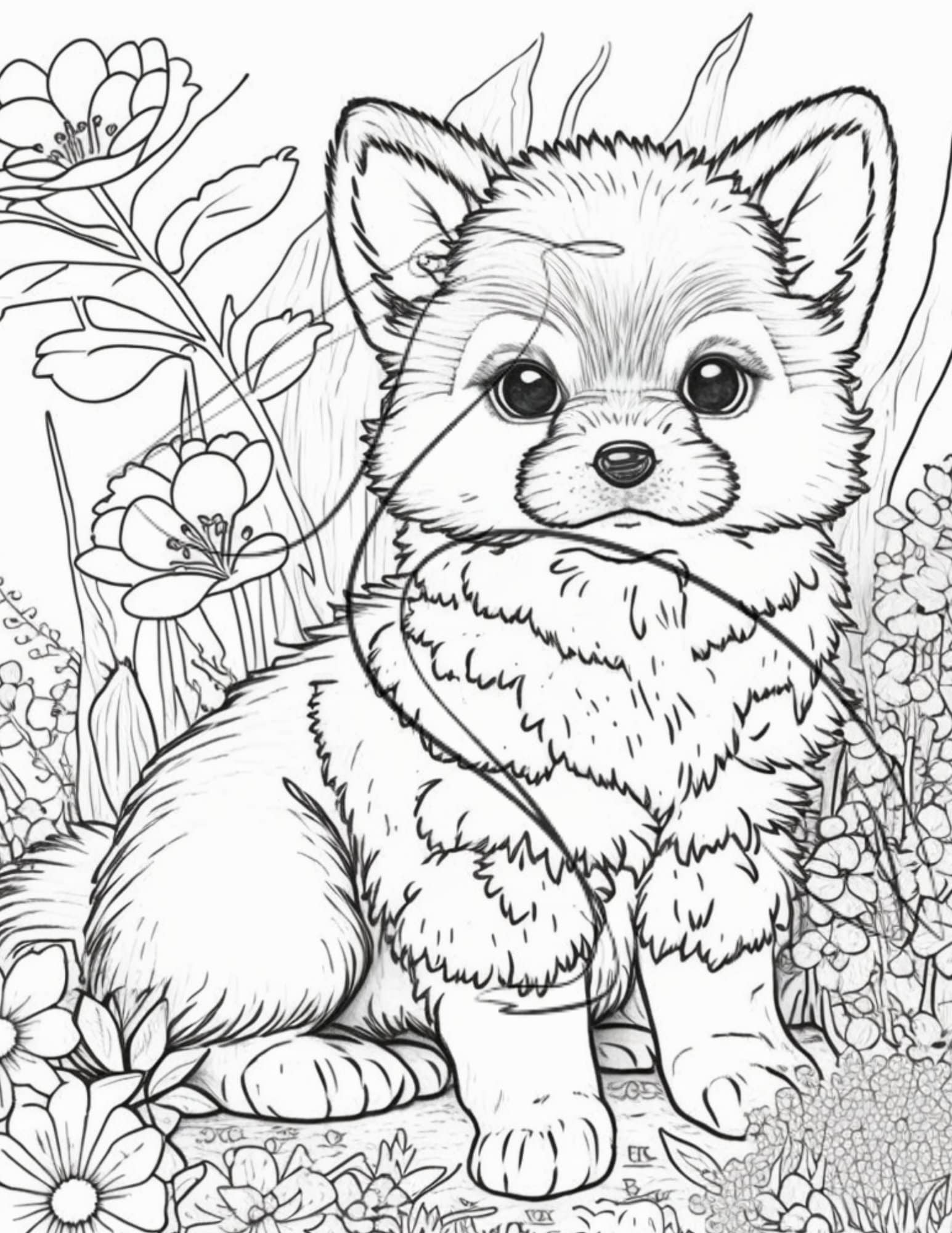 Adorable Animal Coloring Pages: A Collection of Delightful Designs for ...