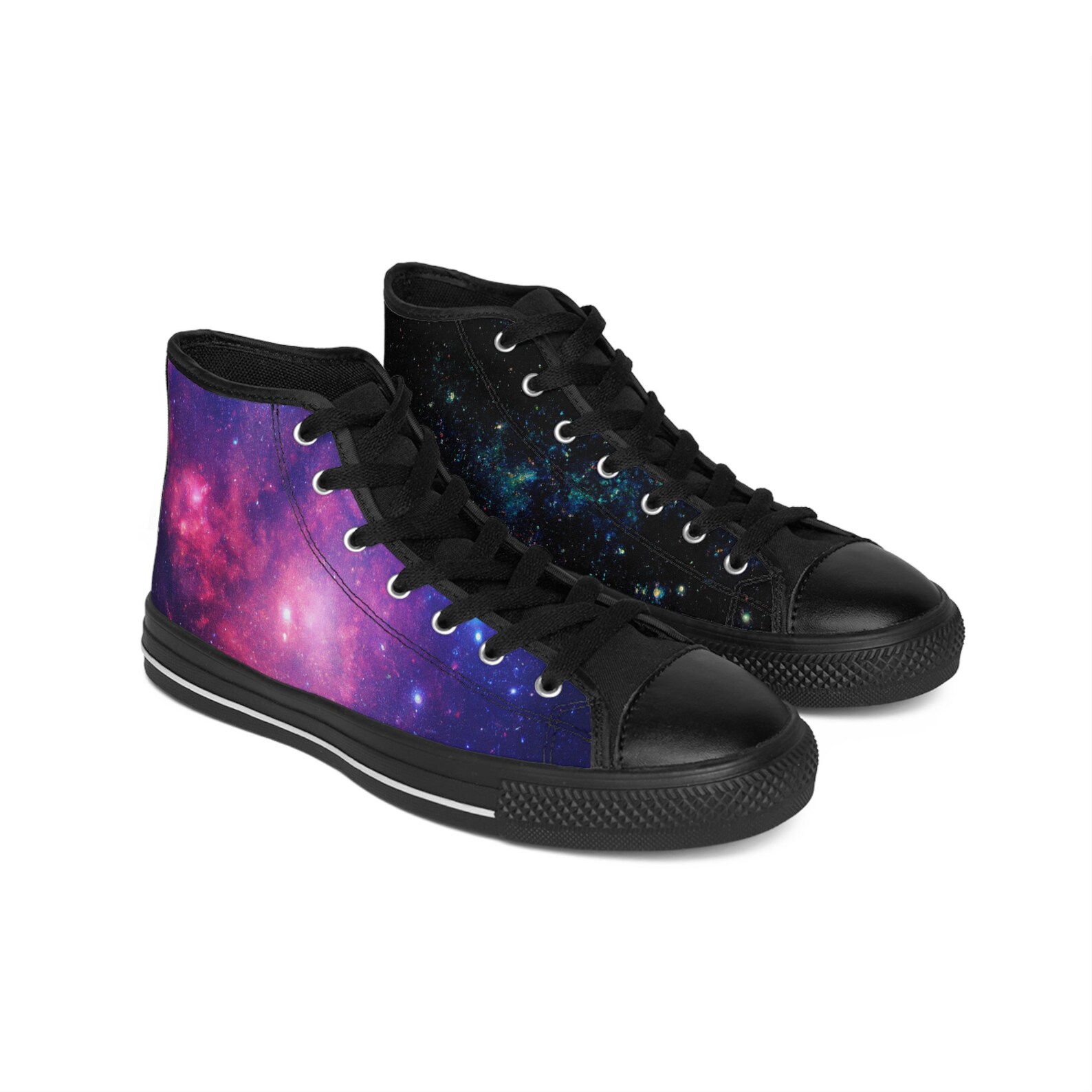 Space Print Hightops, Galaxy 2s Sneakers, Celestial Shoes, Cosmic ...