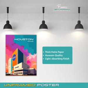 Houston Texas Nasa - Johnson Space Center Travel Poster & Wall Art ...
