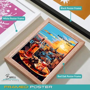Miami Florida Ocean Drive Travel Poster & Wall Art Poster Print - Etsy