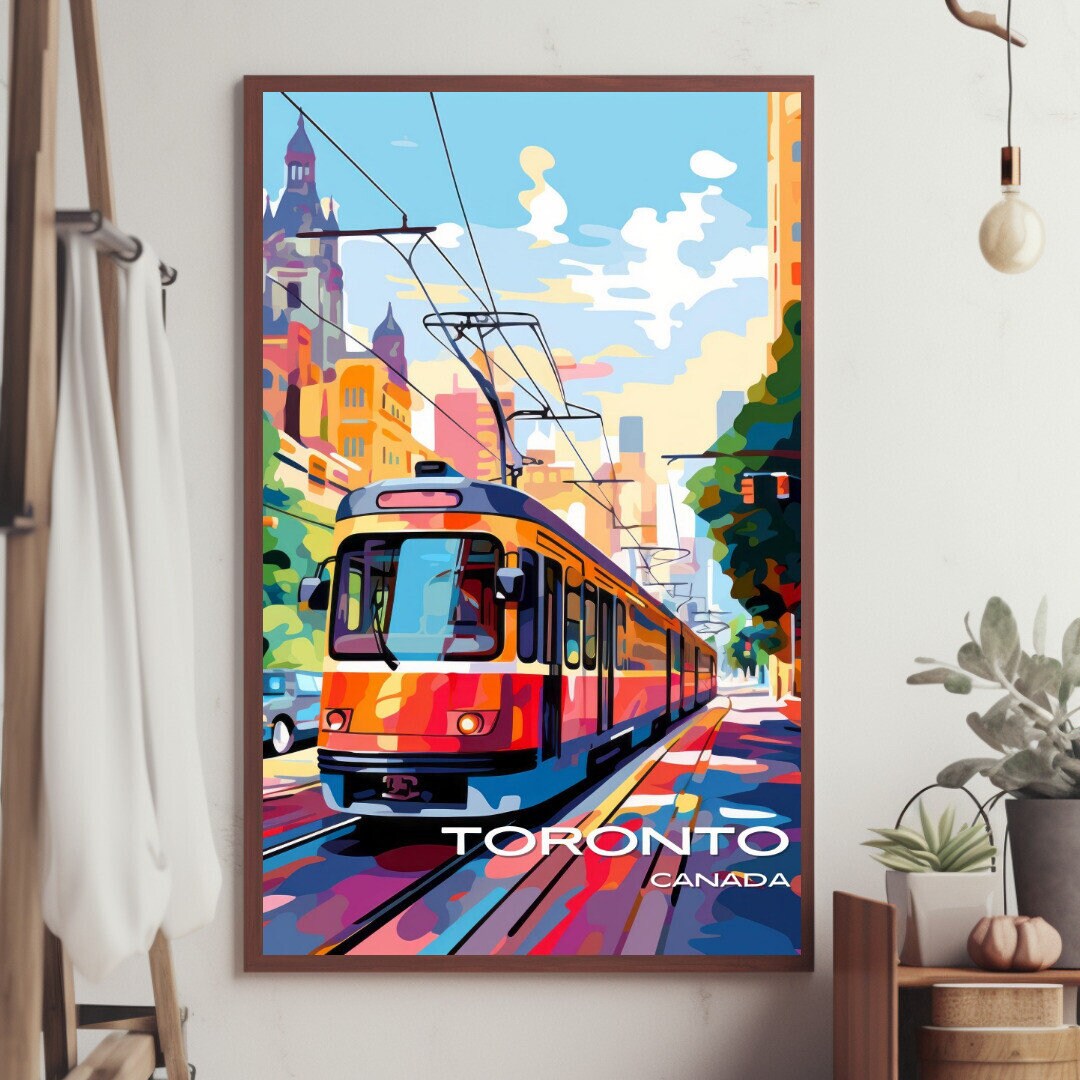 Toronto Streetcar Wall Art Poster Print Toronto Ontario - Etsy