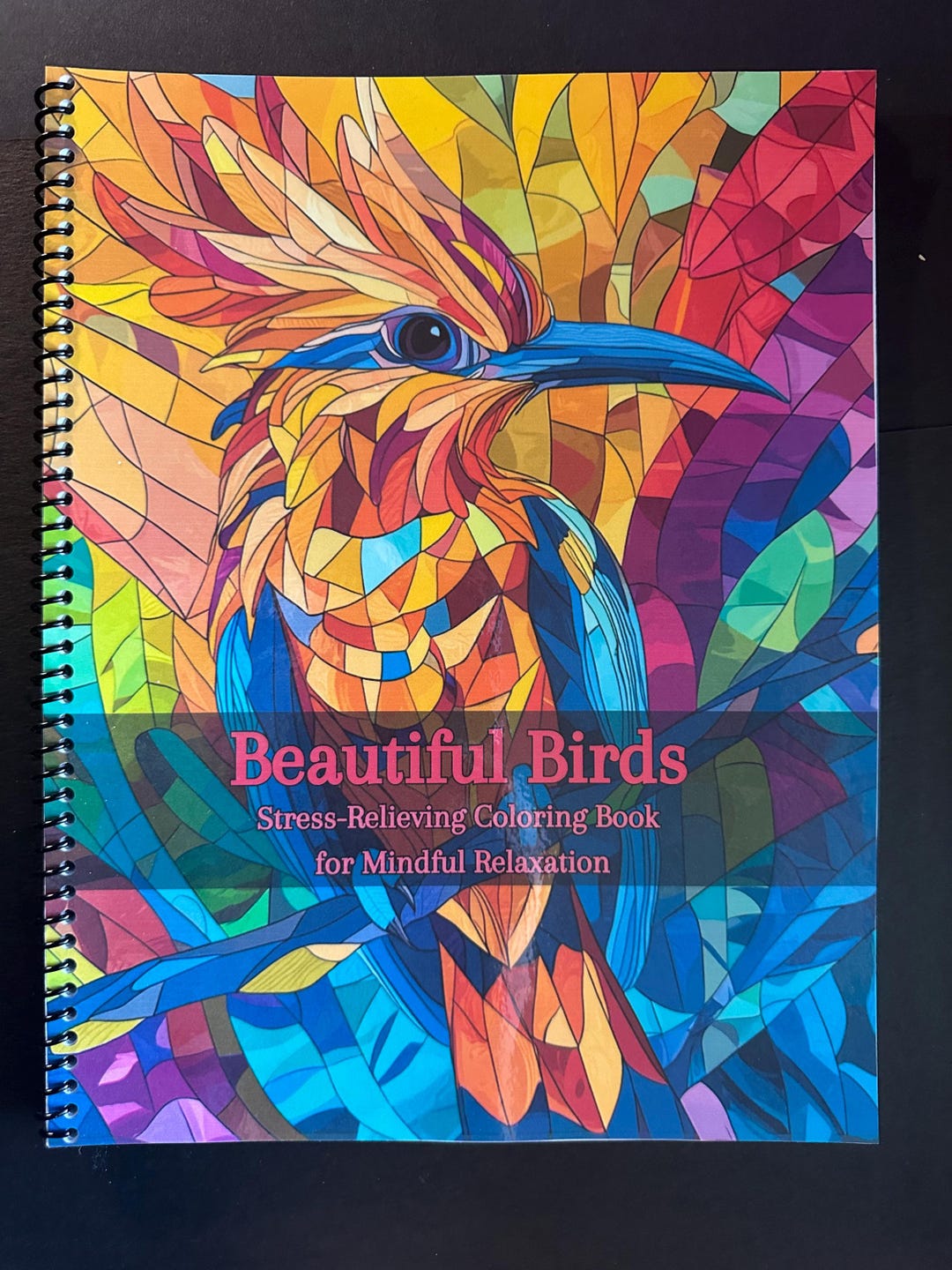 Beautiful Birds Coloring Book - 8.5x11in, Spiral Bound, Nature-inspired ...