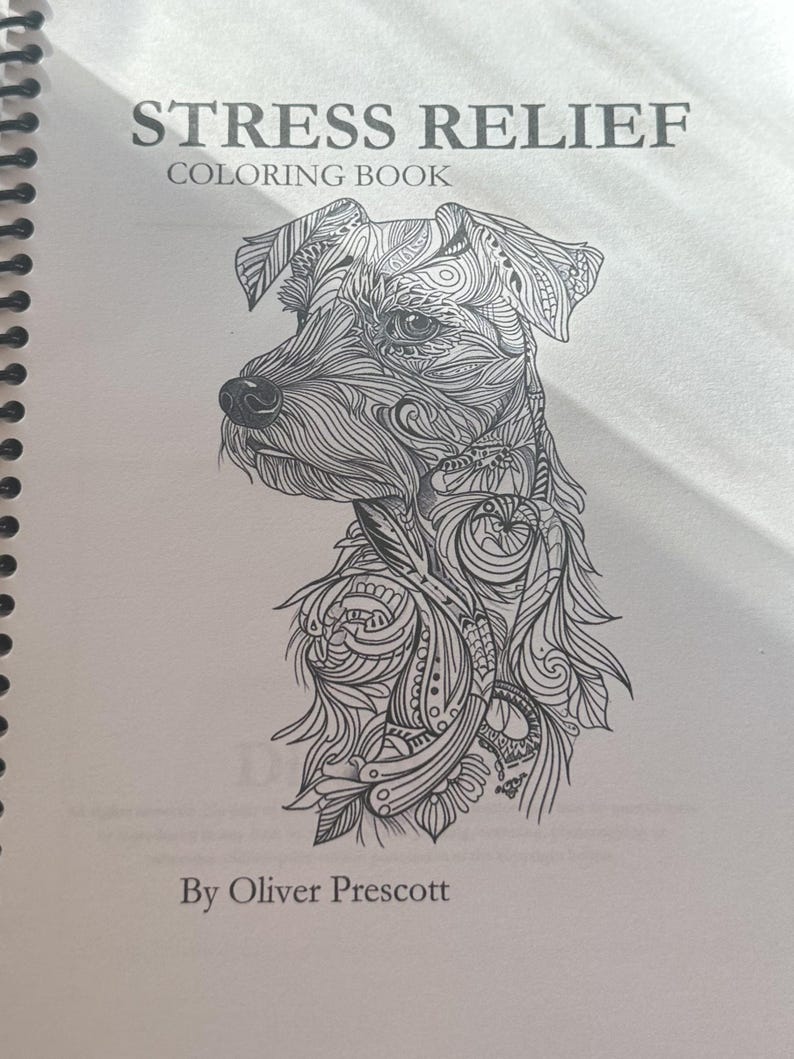 Dog Mandala Adult Coloring Book - Nature-inspired Designs, 50 Pages, 5 ...