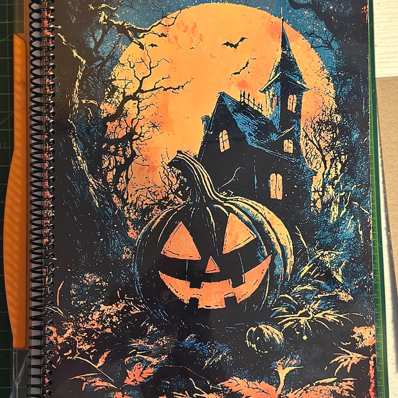 Spooky Spiral Notebook - Etsy