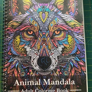 Animal Mandala Adult Coloring Book - Nature-inspired Designs, 50 Pages ...