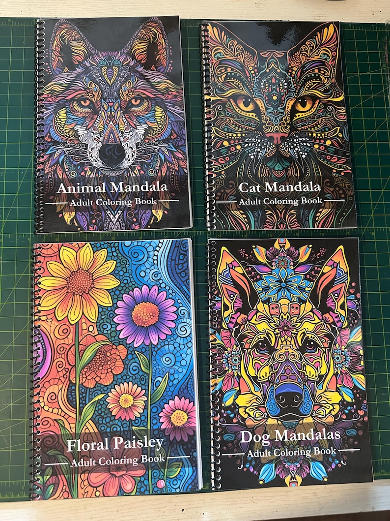 Animal Mandala Adult Coloring Book - Nature-inspired Designs, 50 Pages ...