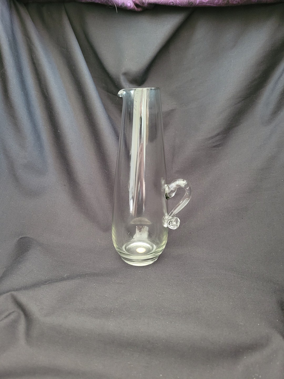 Clear Glass Pitcher With Applied Handle Foil Sticker on - Etsy