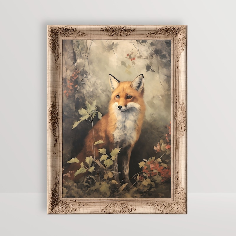 Printable Fox - Etsy