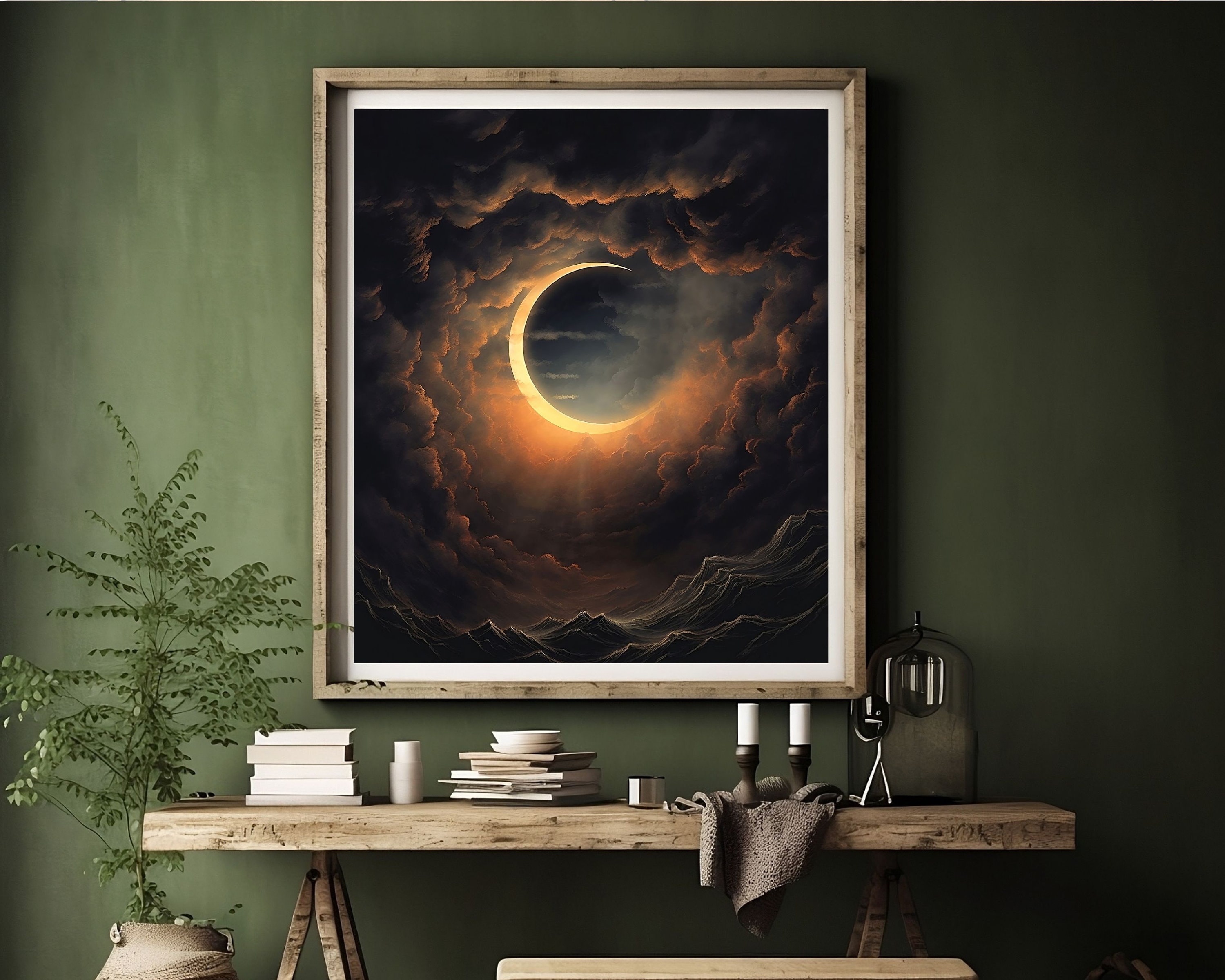 Celestial Eclipse | Dark Aesthetic, Solar Lunar Eclipse Vintage ...