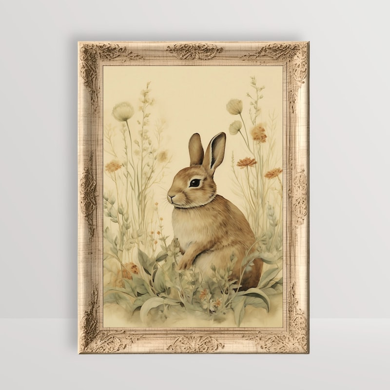 Rabbit Art Print - Etsy
