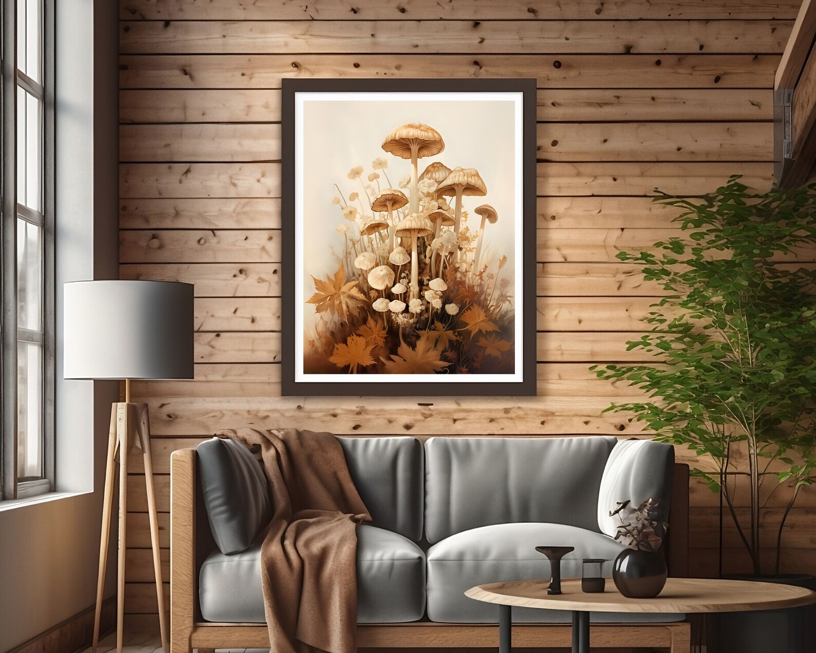 Botanical Mushrooms | Cottagecore Print, Boho Autumn Fall Decor, Moody ...