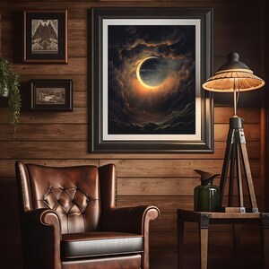 Celestial Eclipse | Dark Aesthetic, Solar Lunar Eclipse Vintage ...