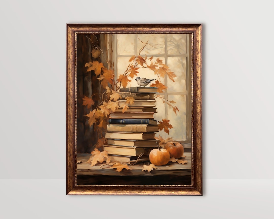 Books by Autumn Window | Rustic Fall Decor, Cottagecore Farmhouse Wall ...