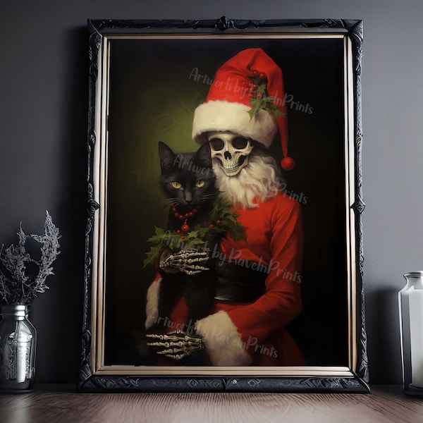 Skeleton Holding Cat - Etsy