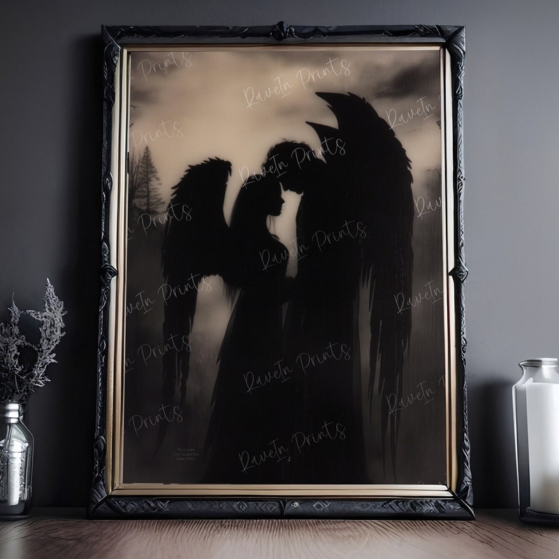Dark Romance Angel Decor - Etsy