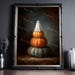 Ghost on Stacked Pumpkins, Art Poster Print, Dark Academia, Haunting ...