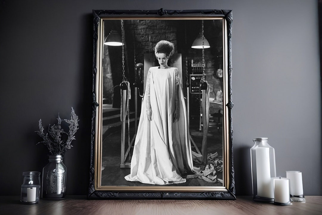 Bride of Frankenstein, Vintage Poster, Art Poster Print, Dark Academia ...