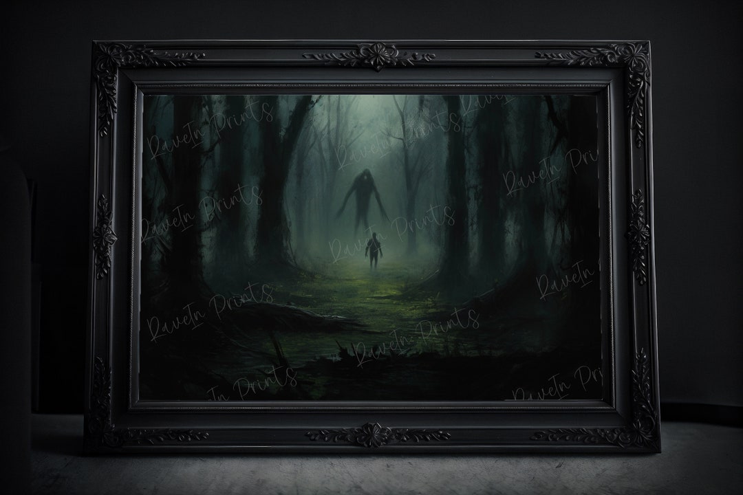 Beware of the Forest, Creepy Forest Print, Horror Movie Lover, Southern ...