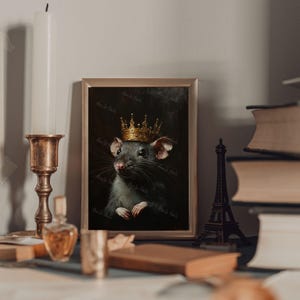 Rat King Renaissance Painting, Dark Academia Wall Art, Gothic Home ...