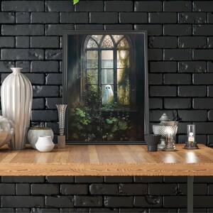 Ghost Outside Looking In, Vintage Poster, Art Poster Print, Dark ...