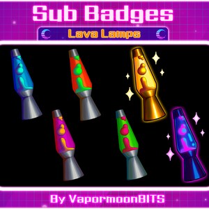Lava Lamp Sub Badges for Twitch, Discord, and Streaming • Aesthetic ...