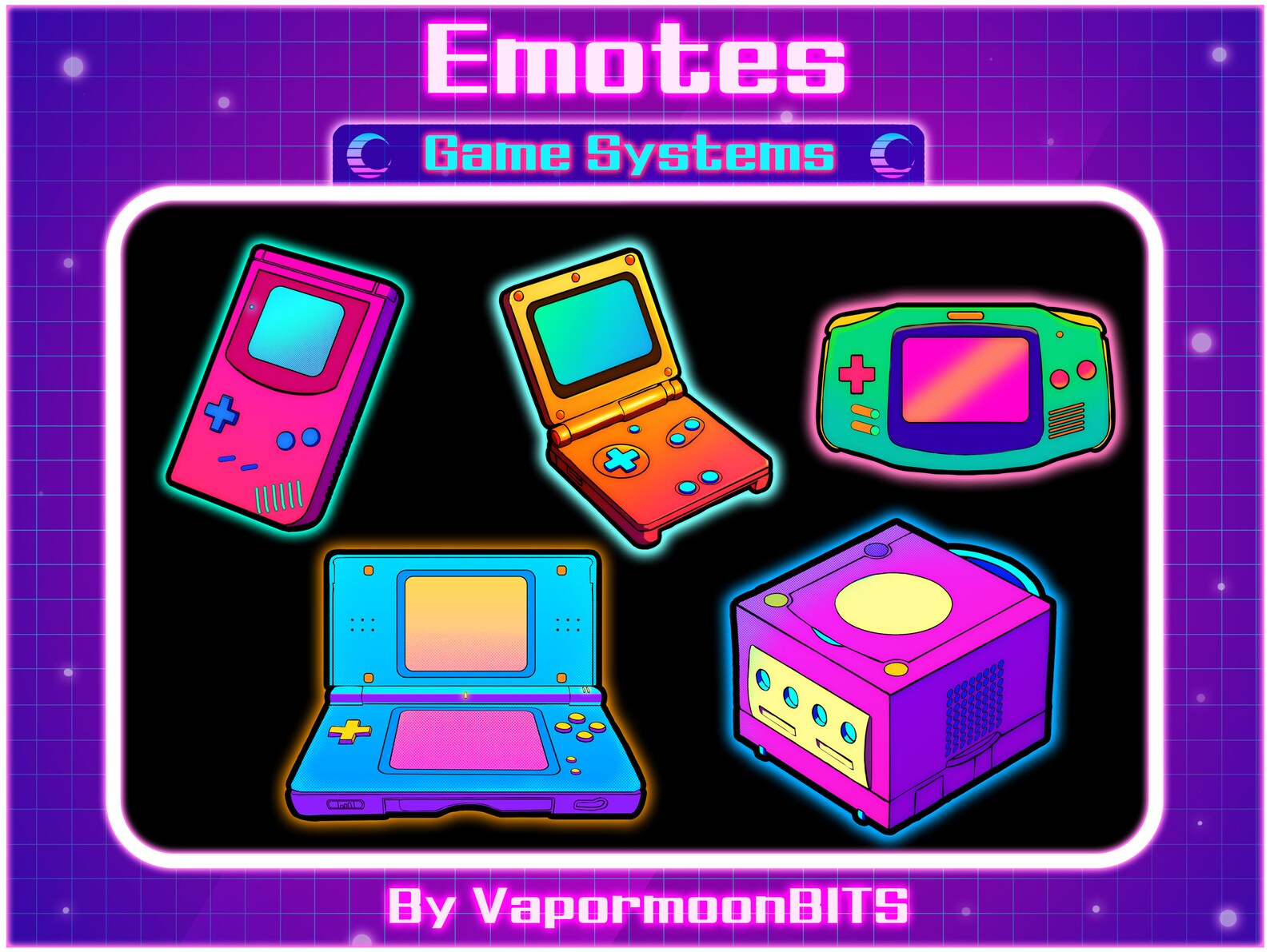 Retro Game Console Emotes for Twitch, Discord, and Streaming - Etsy
