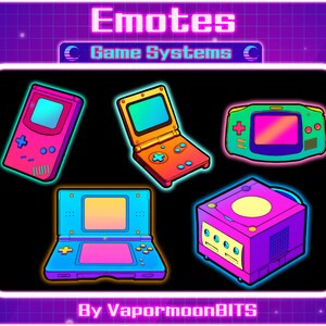Retro Game Console Emotes for Twitch, Discord, and Streaming - Etsy