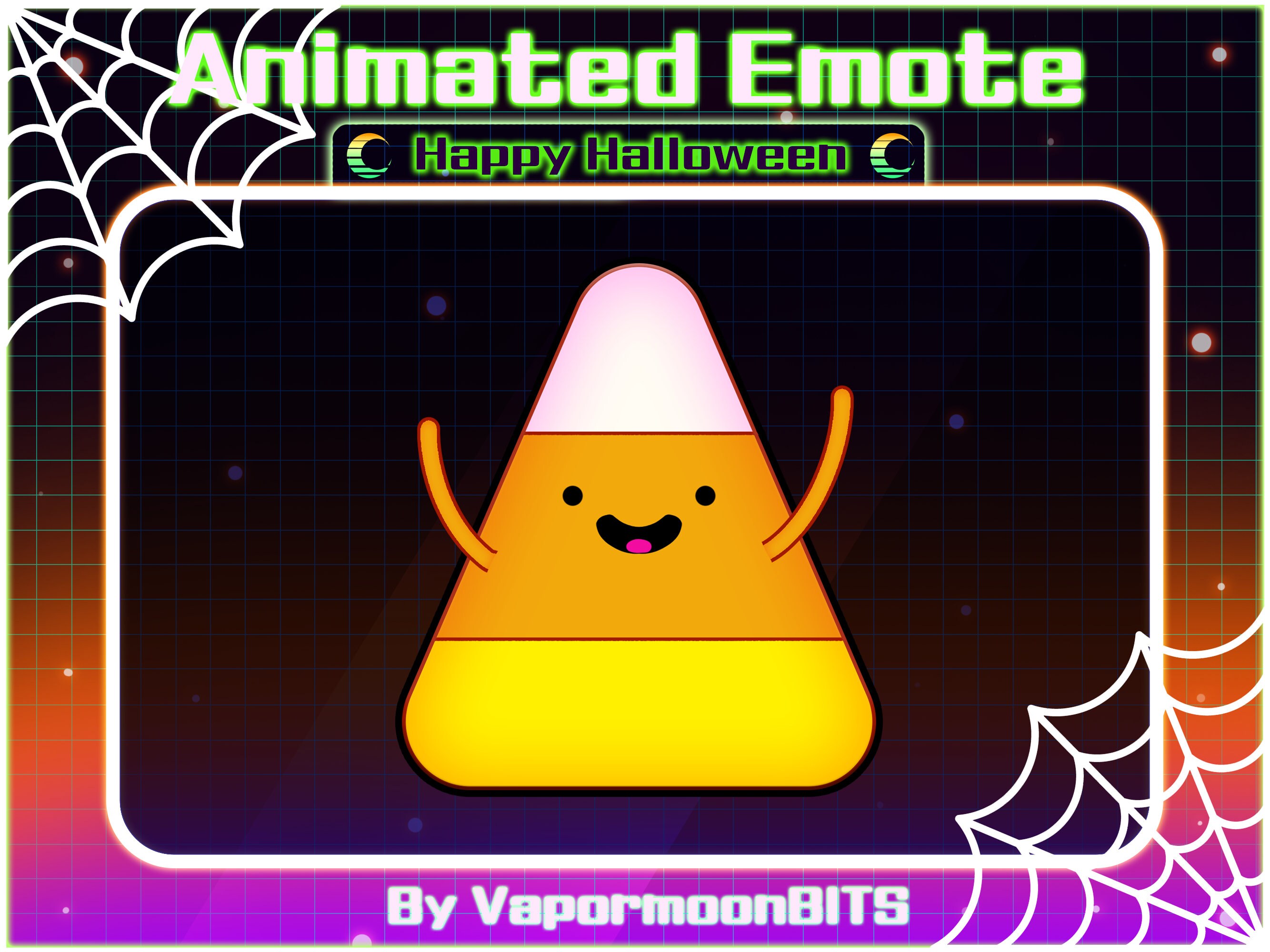 Cute Candy Corn Animated Emote for Twitch, Discord, and Streaming ...