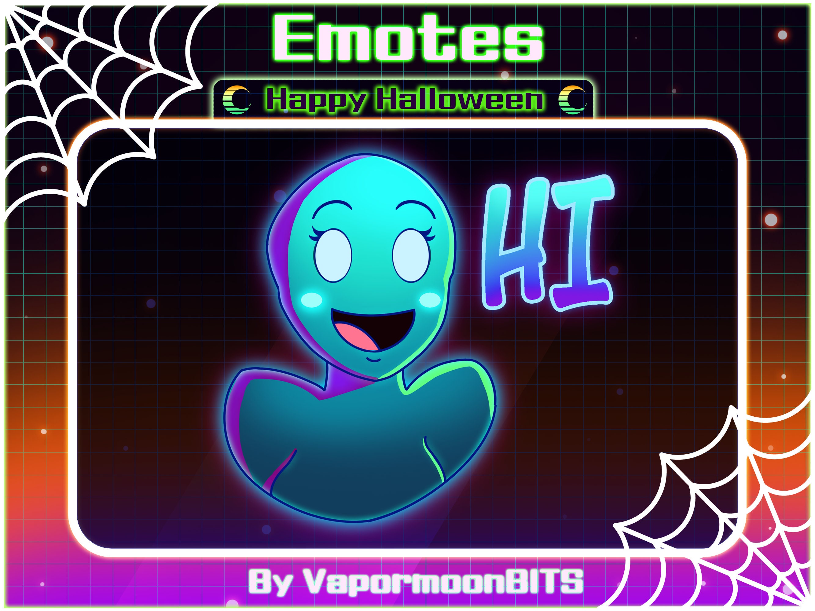 Halloween Ghost Girl Emote for Twitch, Discord, and Streaming • Spooky ...