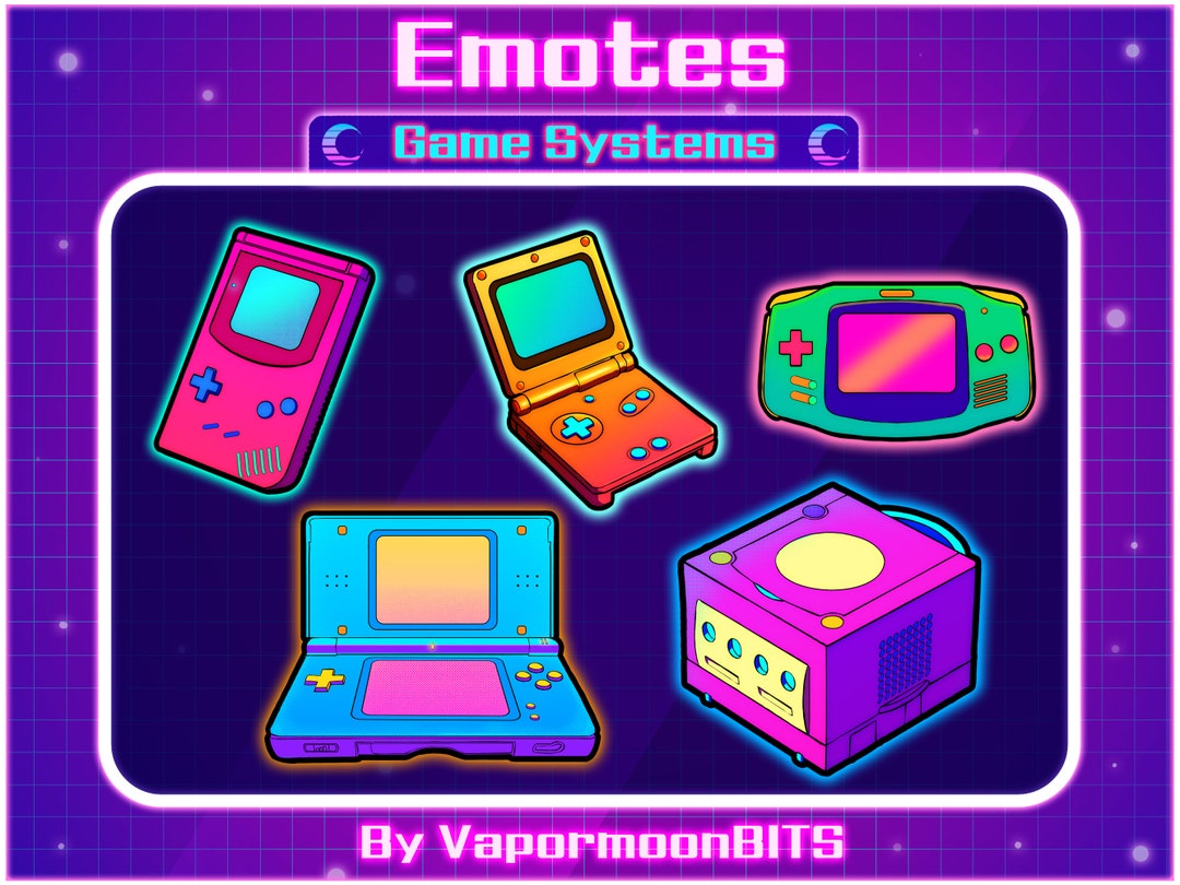 Retro Game Console Emotes for Twitch, Discord, and Streaming - Etsy