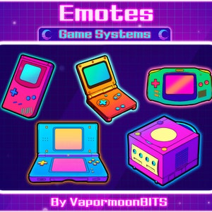 Retro Game Console Emotes for Twitch, Discord, and Streaming - Etsy
