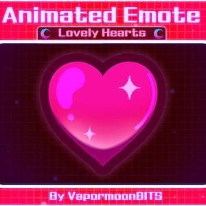 Animated Heart Emote for Twitch,discord, and Streaming - Etsy