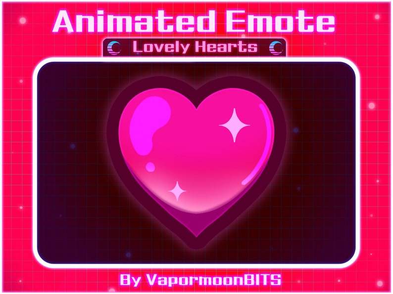 Animated Heart Emote for Twitch,discord, and Streaming - Etsy