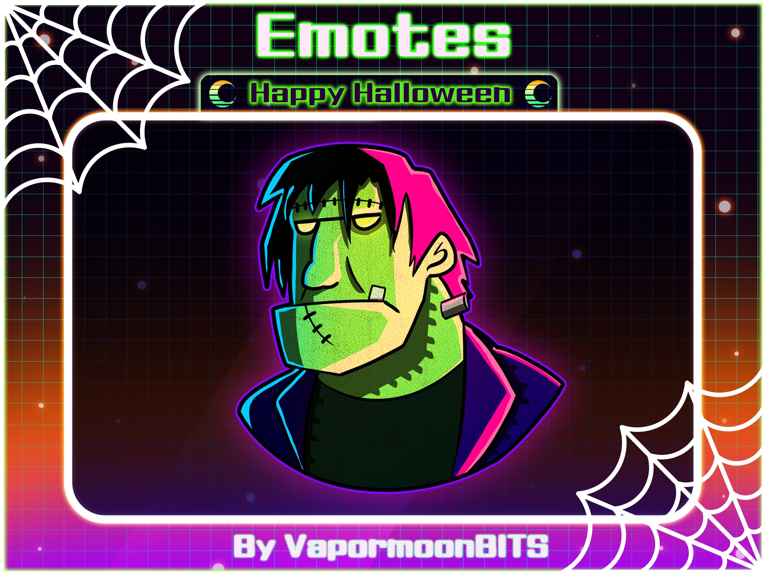 Halloween Frankenstein Emote for Twitch, Discord, and Streaming ...