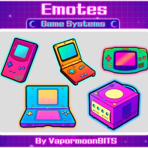 Retro Game Console Emotes for Twitch, Discord, and Streaming - Etsy