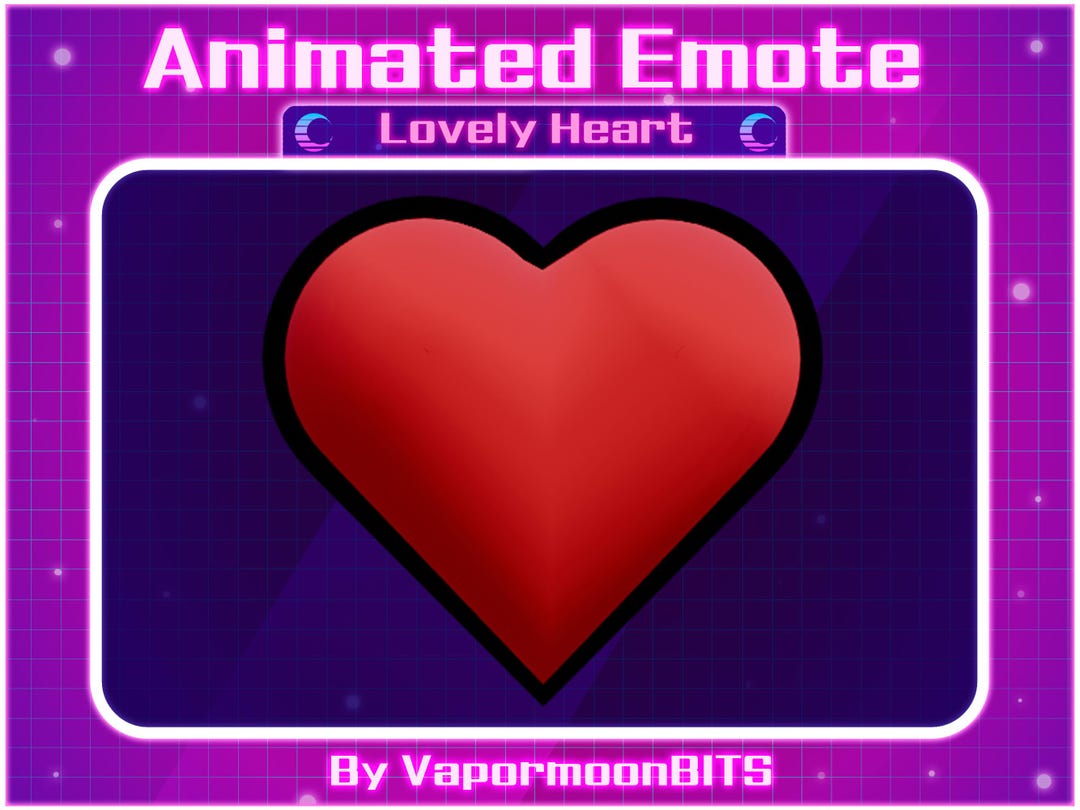 Animated 3D Heart Emote for Twitch, Discord, and Streaming • Valentines ...
