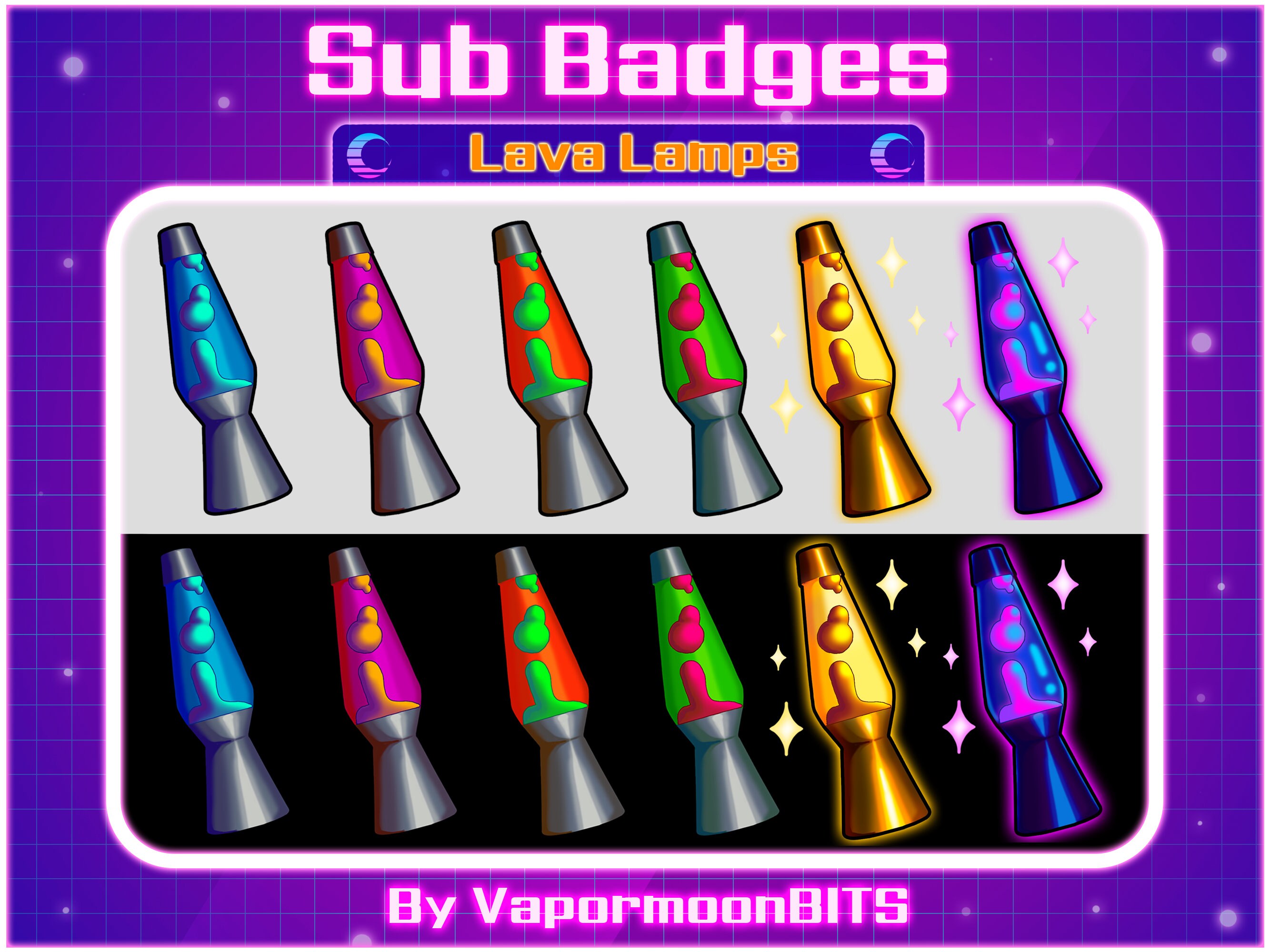 Lava Lamp Sub Badges for Twitch, Discord, and Streaming - Etsy