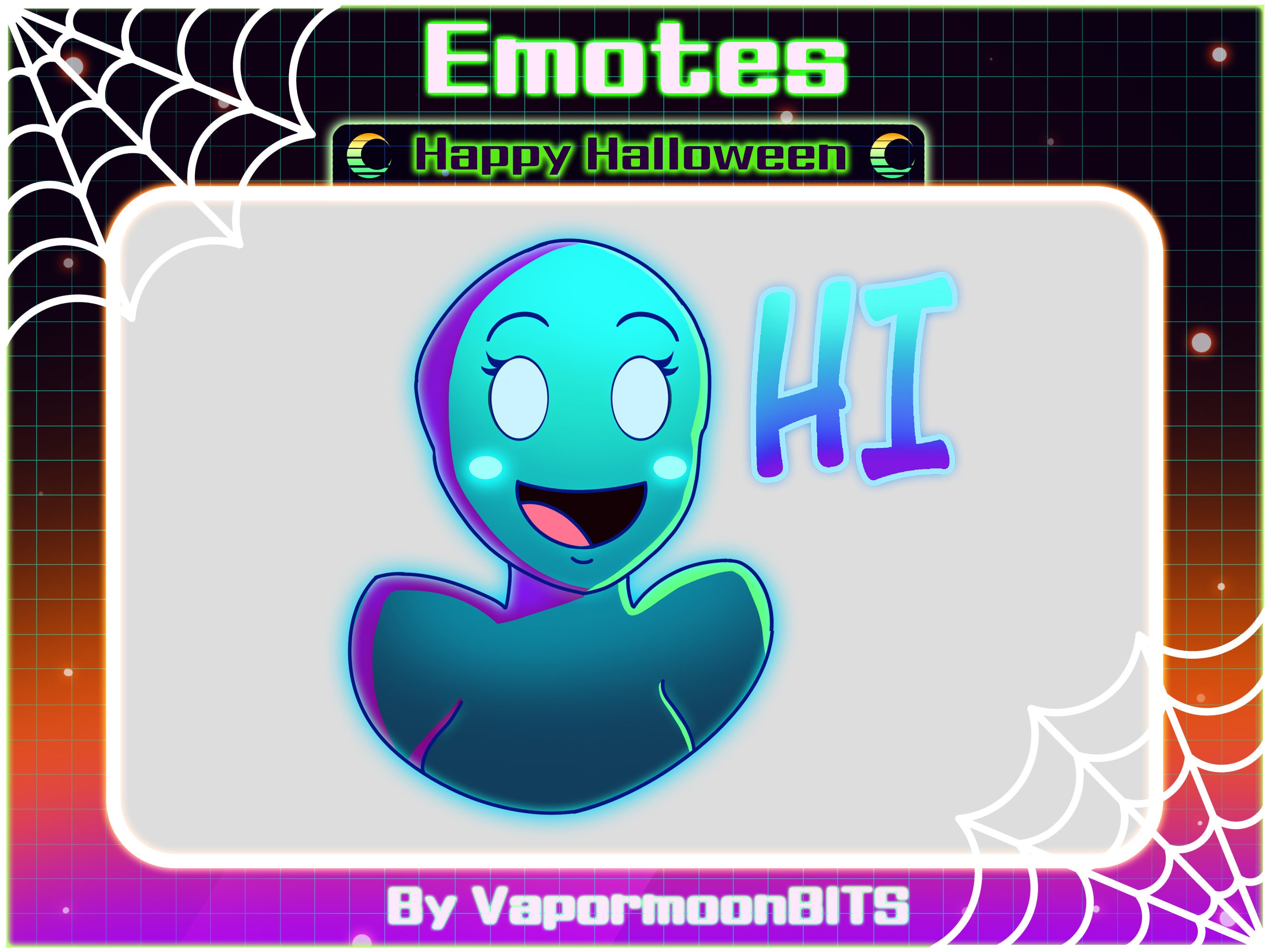 Halloween Ghost Girl Emote for Twitch, Discord, and Streaming • Spooky ...