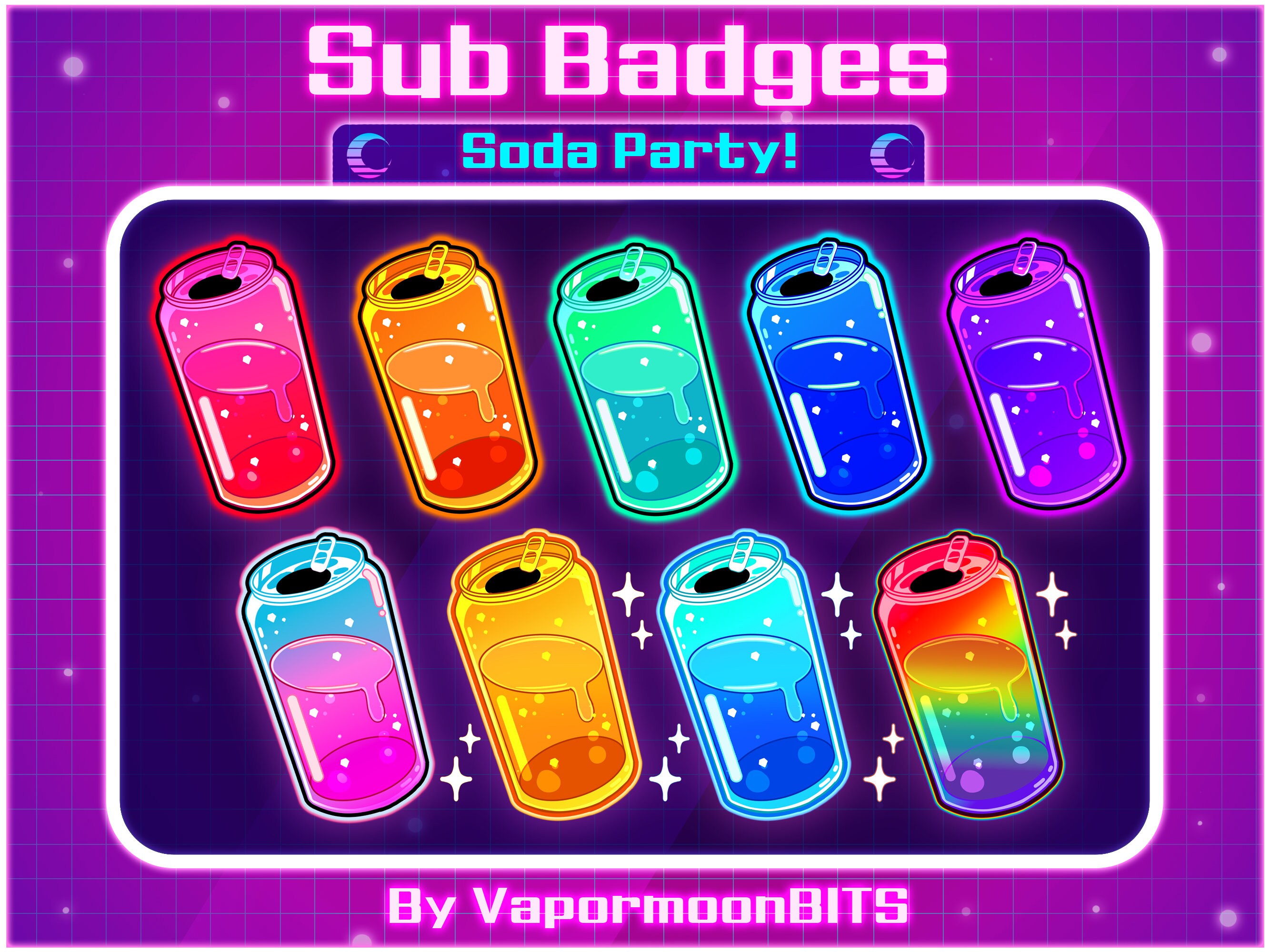 Cool Colorful Soda Badges for Discord, Twitch, and Streaming • Twitch ...