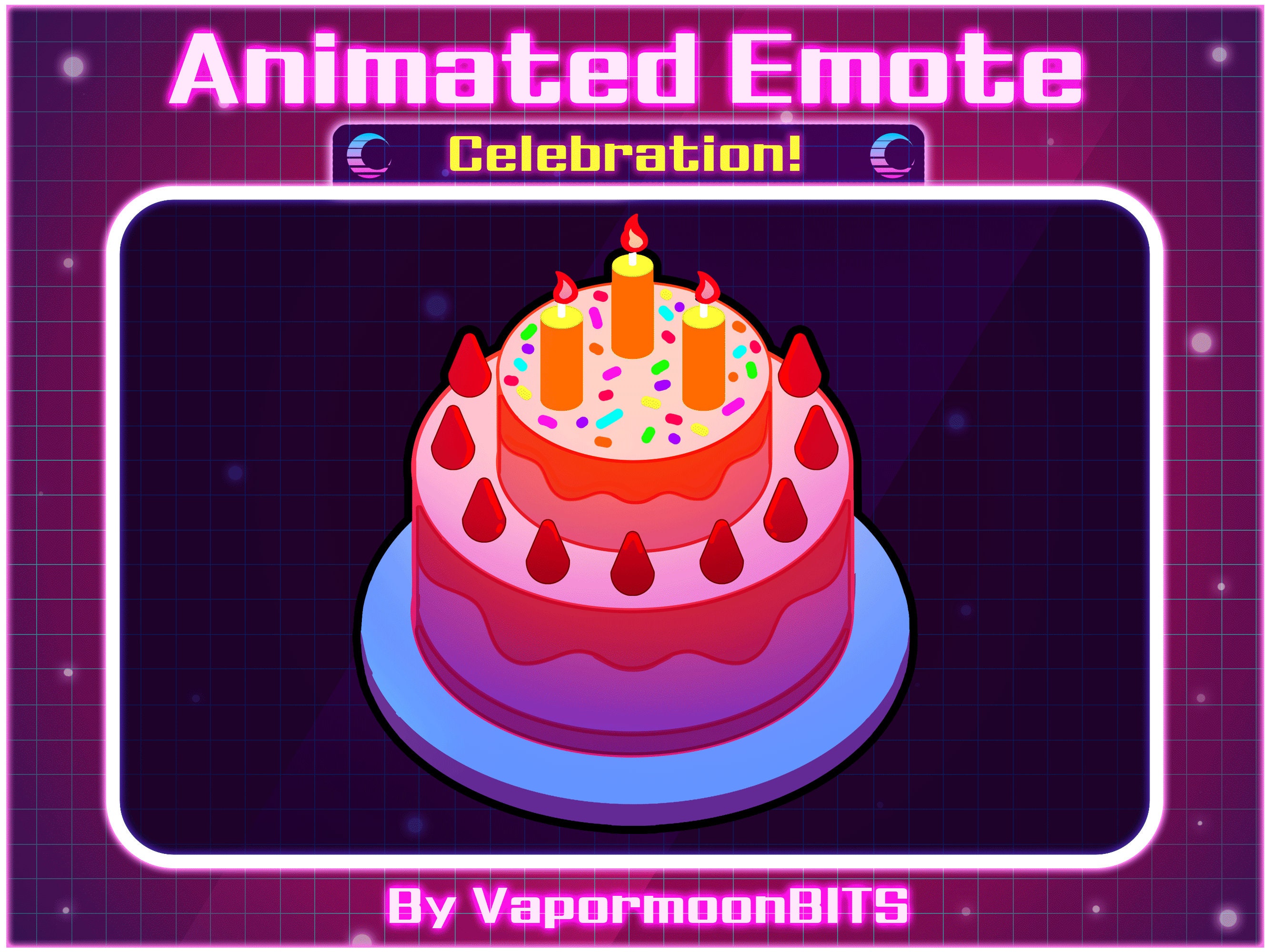 Animated Cake Emote for Twitch and Discord - Etsy