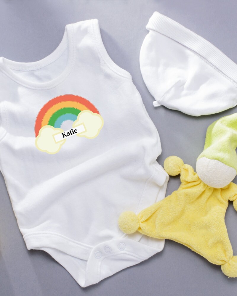 Rainbow Name Tag SVG Kids Shirt Design PNG JPG School Name Tag Kids ...