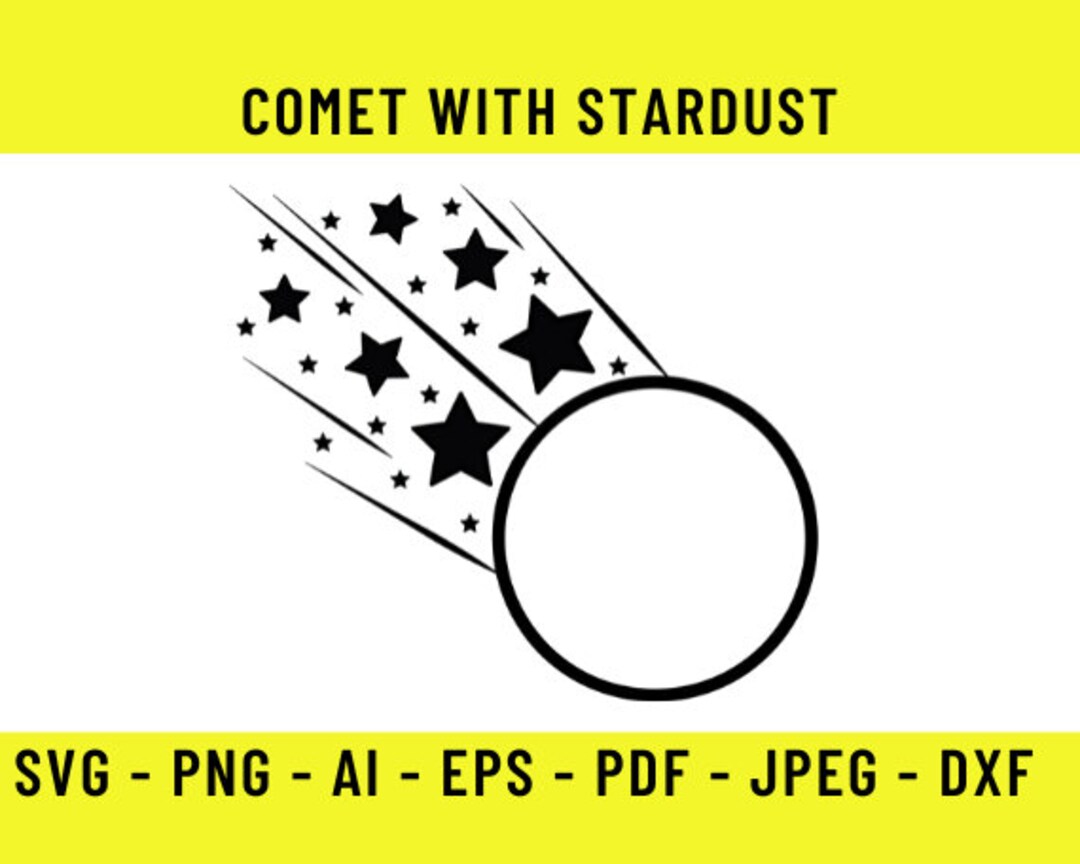 Comet SVG | Stars Digital Download | T Shirt Design | PNG | JPG |coffee ...