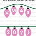 Christmas Lightbulb Font SVG | DIY Banner | Christmas Font Svg |xmas ...