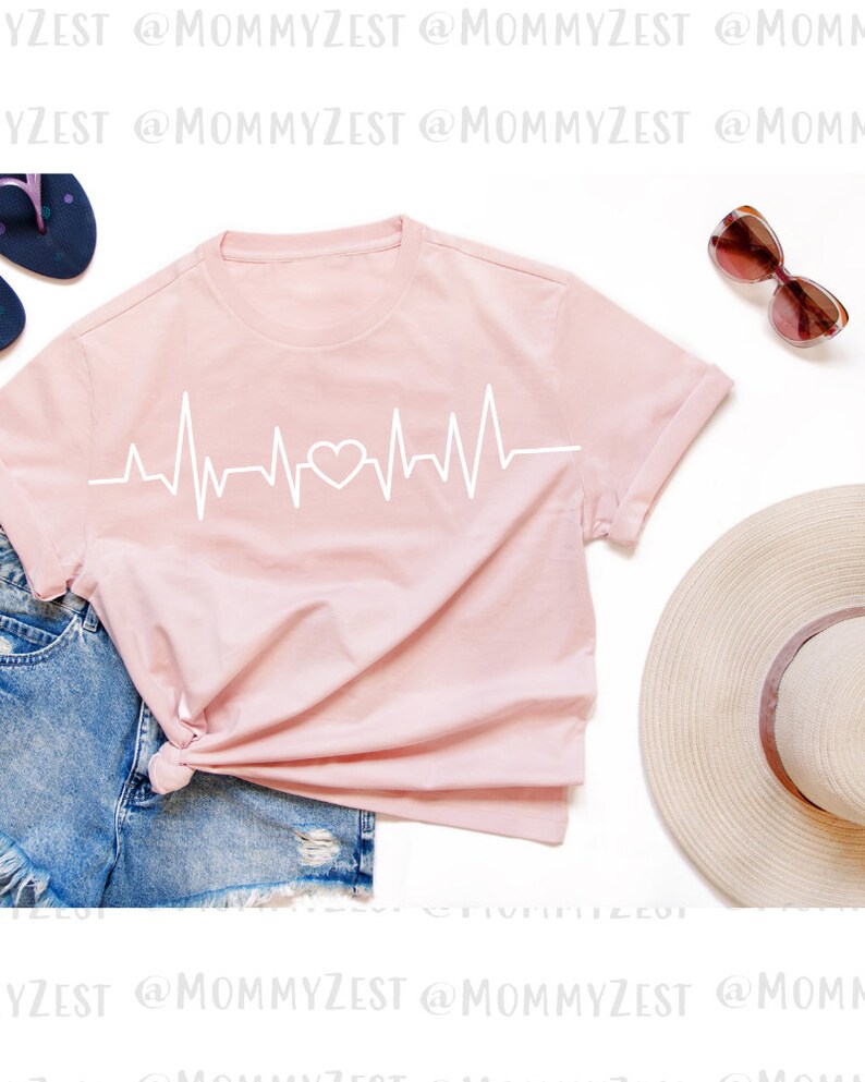 Heart Beat SVG |EKG SVG| Heartbeat Clipart| Heart Svg| V-day Cricut ...