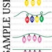 Christmas Lightbulb Font SVG | DIY Banner | Christmas Font Svg |xmas ...